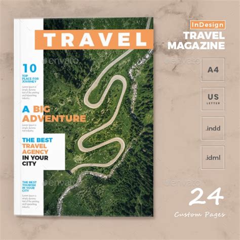 Travel Layout Magazine Templates From Graphicriver
