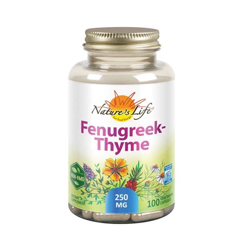Natures Life Fenugreek Thyme 250 Mg Herbal Supplement Immune System