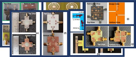 prototype fabrication of dgs common ground mimo antennas a [87] b