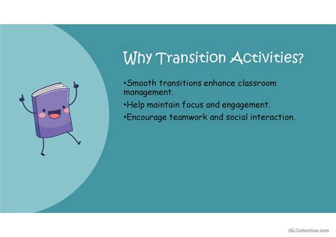 Transition Activities For Classrooms English Esl Powerpoints