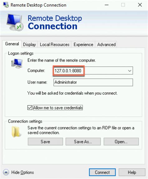 Connect To An Instance Without Internet Connection By Using The Port