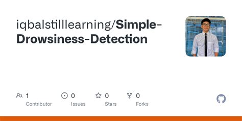 Github Iqbalstilllearning Simple Drowsiness Detection