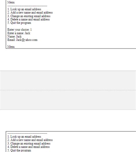Solved The Program Should Display A Menu That Lets The User Chegg