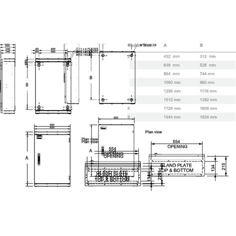 Nhp Concept Premier Panelboard 864mm Ip66 Din T 36 Way 250a No Main