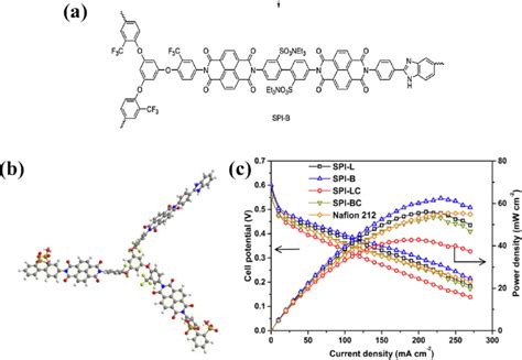 E Branched Sulfonated Polyimide Spi B Membrane A B Chemical Download Scientific Diagram