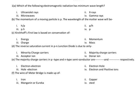 The Reverse Saturation Current In P N Junction Diode Is Due To Only
