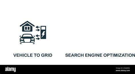 Vehicle To Grid Icon Monochrome Simple Sign From Digitalization Collection Vehicle To Grid