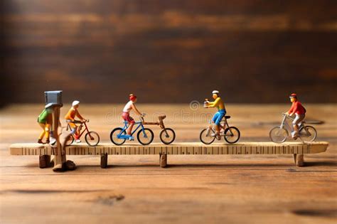 Miniature Technicians Tiny Toys Team Of Engineers Repairing Keyboard Computer Laptop Stock