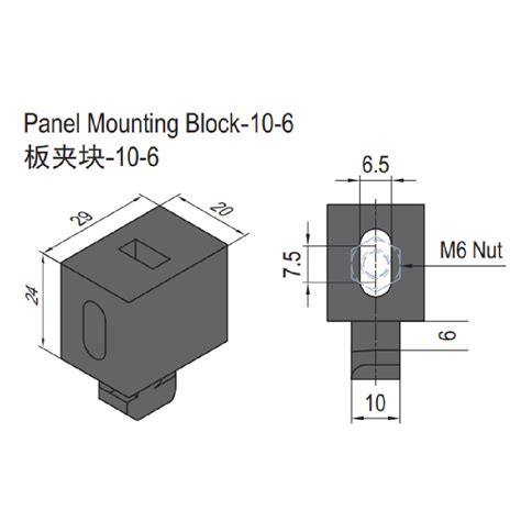 Panel Mounting Block 10 6 Set DIY Geek