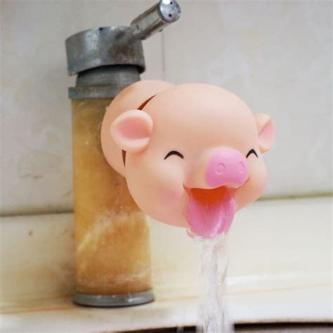 Badu Bg Карикатура Животно Силиконов удължител за кран за деца Миене на ръце Мивка Удължител за