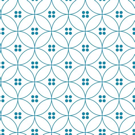 Seamless Abstract Modern Geometric Circle Line Pattern For Elegant Background Blue Geometric