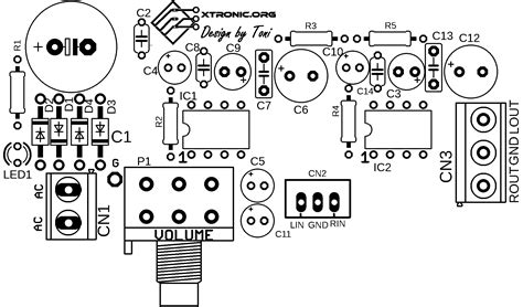 Simple Circuit Stereo Audio Amplifier With Ic Lm386 Xtronic