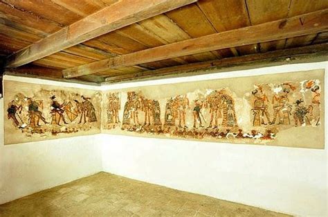 Guatemala Mayas Parte Del Mural Pinturas Murales Mayas