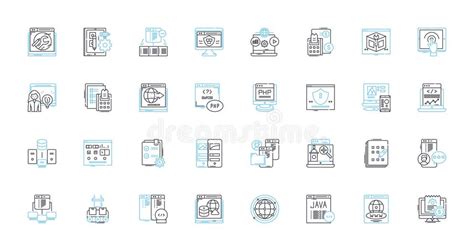 Project Optimization Linear Icons Set Efficiency Streamlining Enhancement Improvement
