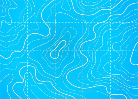 Premium Vector Ocean And Sea Topographic Map With Marine Floor