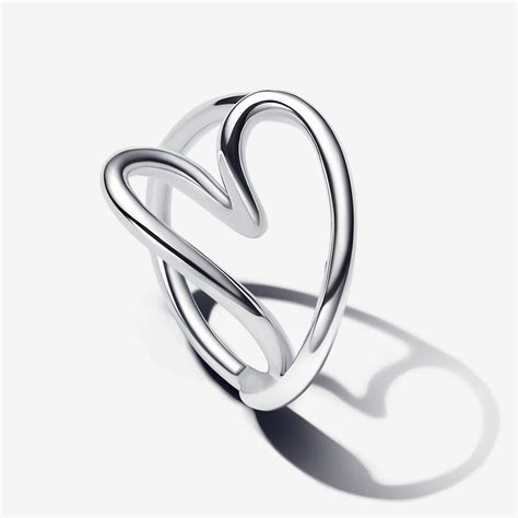 Organically Shaped Heart Ring Sterling Silver Pandora Us