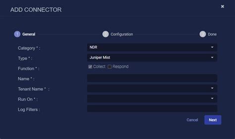 Juniper Mist Connector