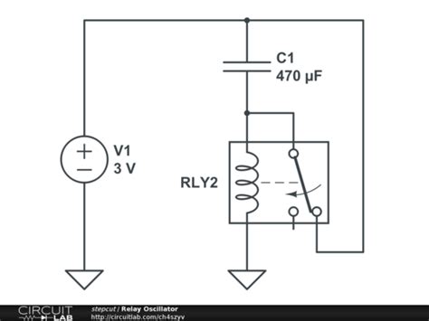 Relay Oscillator Circuitlab