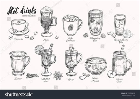 70724 Hot Drinks Sketch Stock Vectors Images And Vector Art Shutterstock