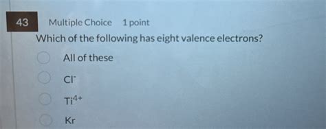 solved 43multiple choice1 ﻿pointwhich of the following has