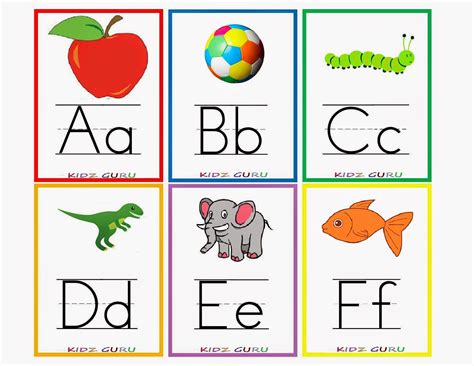 Letter Flashcards Printable