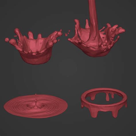 Generic Splash Pack 3d Model By Ocstard