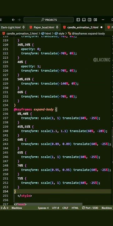 Mischievous Candle Css Tutorial Html And Css Laconic Css Webdesign Youtube