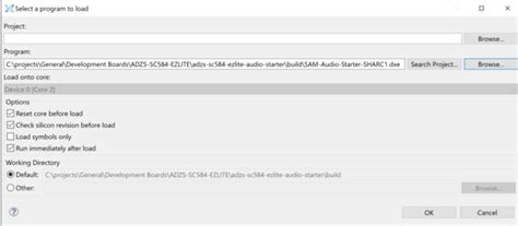 Setting Up A Debug Session Analog Devices Wiki