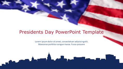 Usa Flag Powerpoint Title Free Veterans Day Powerpoint Template