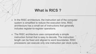 RISC AND CISC Pptx