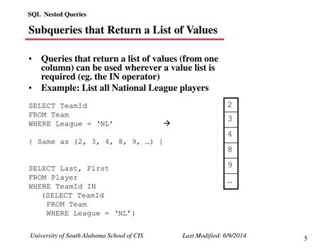 Ppt Sql Nested Queries Powerpoint Presentation Free Download Id