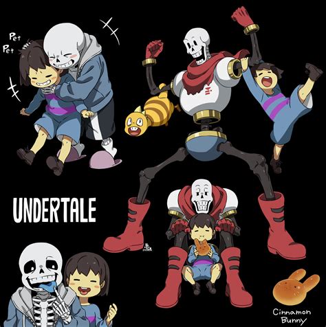 Frisk Sans Papyrus And Monster Kid Undertale Drawn By Kamezaemon
