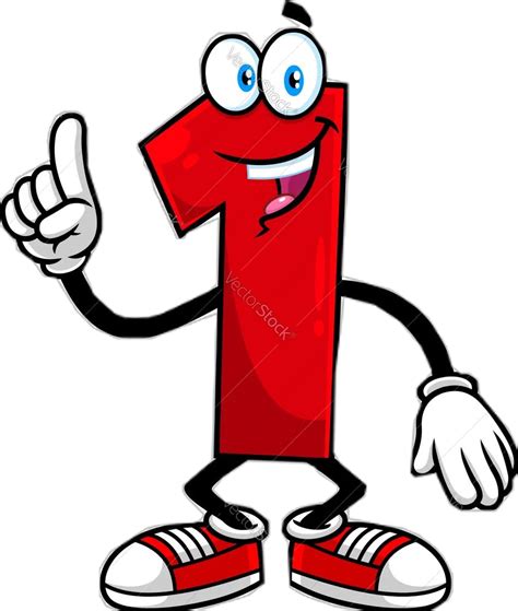 Cartoon Numbers 1 10