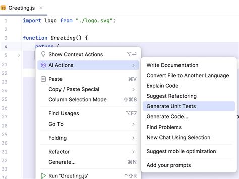 Generate Tests With Ai Webstorm Documentation