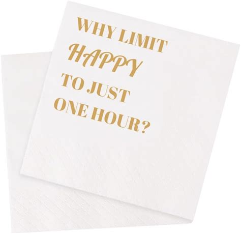 Vowfoo Funny Cocktail Napkins 100pcs Funny Quotes Saying