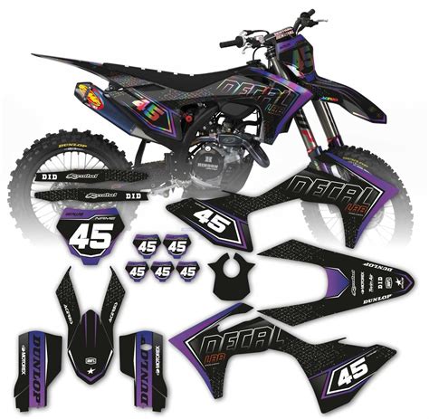 Decallab Holographic Customizable Personalized Motocross