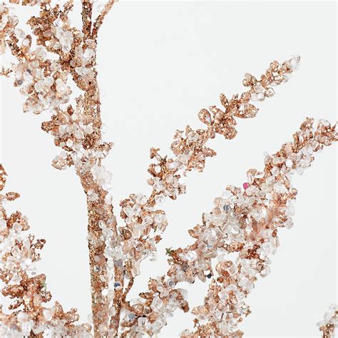 Copper Glittered Artificial Amaranthus Spray Fall Florals Florals Craft Supplies Factory