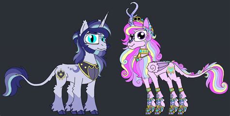 Cadence And Shining Armor Redesigns By Rosefang16 On Deviantart
