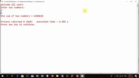 2 Your First Program In C Variables Data Types Cout Cin برمجة