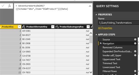 Powerbi Data Power Powerquery Queryfolding Datamodeling Datafoldingtransformation
