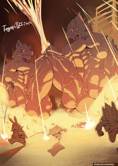 Rule 34 Abs Biceps Bodybuilder Etezarumonkey Falco Lombardi Fox