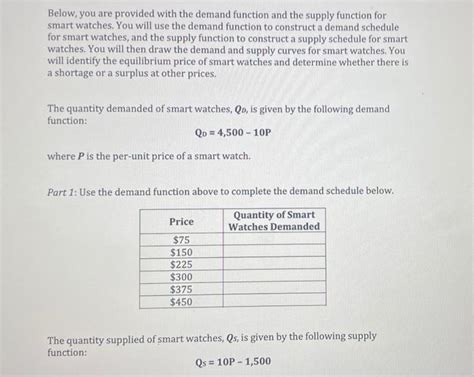 Solved Below You Are Provided With The Demand Function And