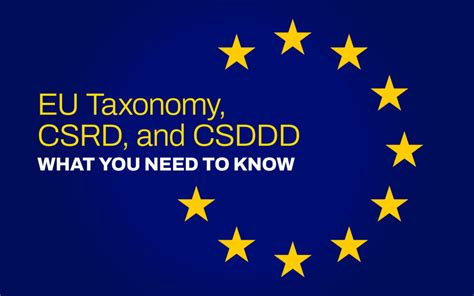 Eu Taxonomy Csrd And Csddd What You Need To Know Obata