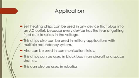 Indestructible Self Healing Circuits Ppt