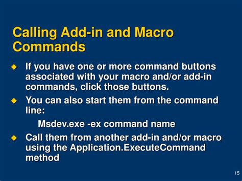 Ppt Automating Visual C Ide Using Add Ins And Macros Ranga Narasimhan Microsoft Developer