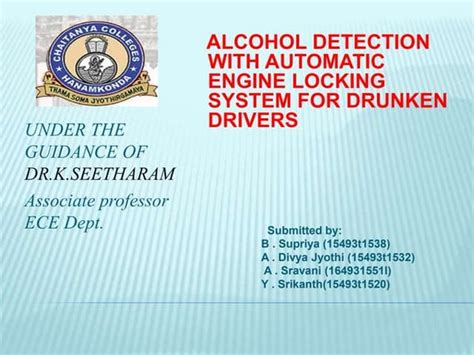 Intelligent Alcohol Detection System For Car Pdf