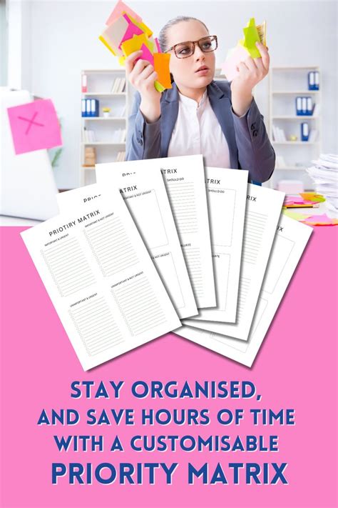 Priority Matrix Printable Pdf Tasks List Template Productivity