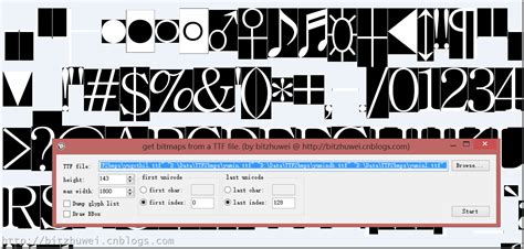 c opengl freetype显示3d文字 1 从ttf文件导出字形贴图 bit祝威 博客园