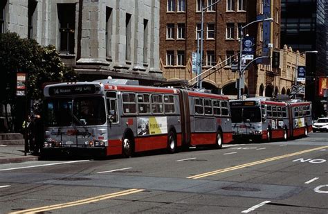 San Francisco Muni E60 Trollleybus 7020 Bus City New Flyer San