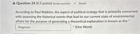 Solved Δ ﻿question 24 0 5 ﻿points ﻿retake Question